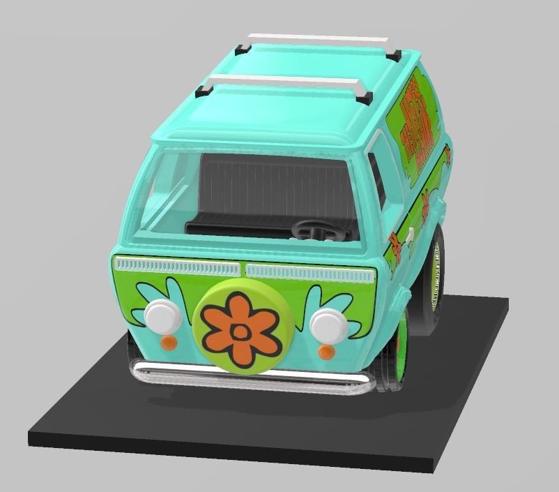 NORMAL AND RACING MYSTERY MACHINE SCALE AUTO FROM SCOOBYDOO 3D model 3D ...