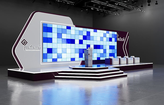 stage design 3D model 3D model rigged | CGTrader