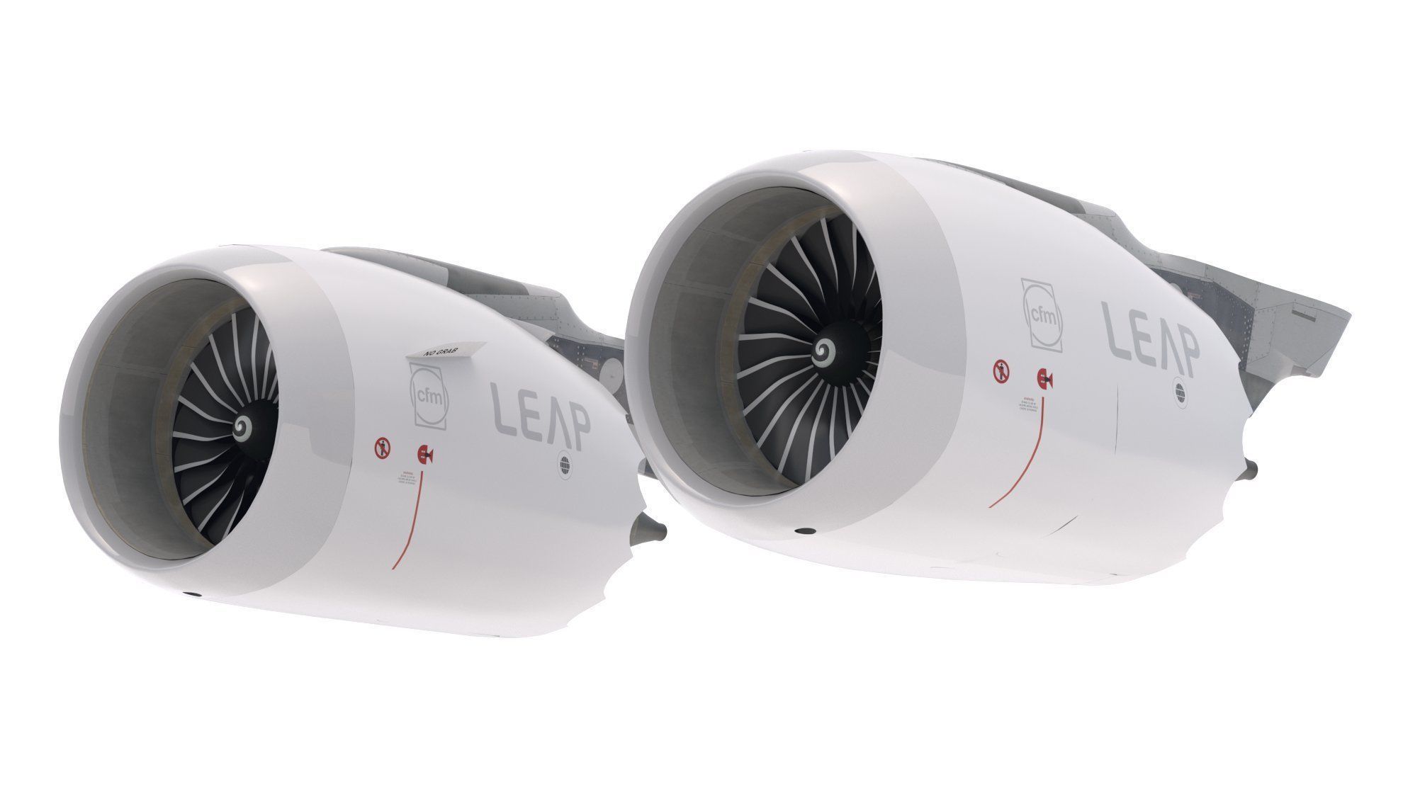 Jet Engine CFM LEAP 3D model | CGTrader