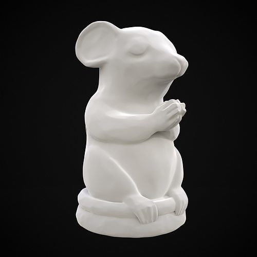 3D model Praying Mouse 3D Print VR / AR / low-poly | CGTrader