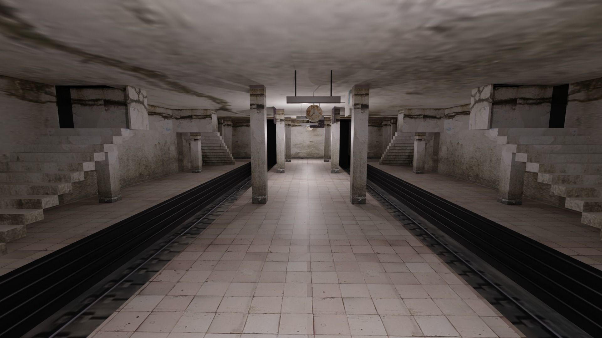 3D model Metro Station VR / AR / low-poly | CGTrader
