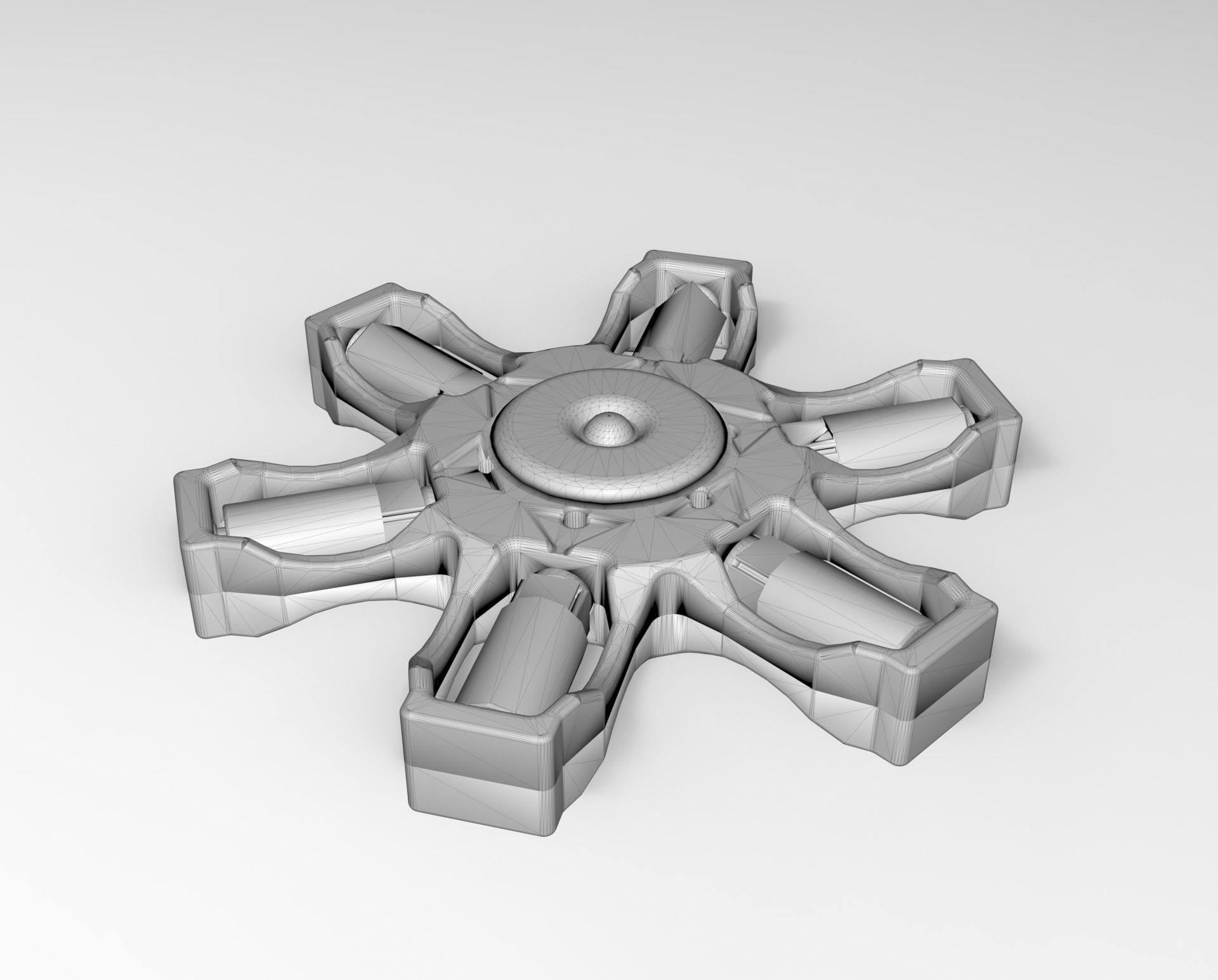 Mechanical Fidget Flower DICE 3D model 3D printable | CGTrader