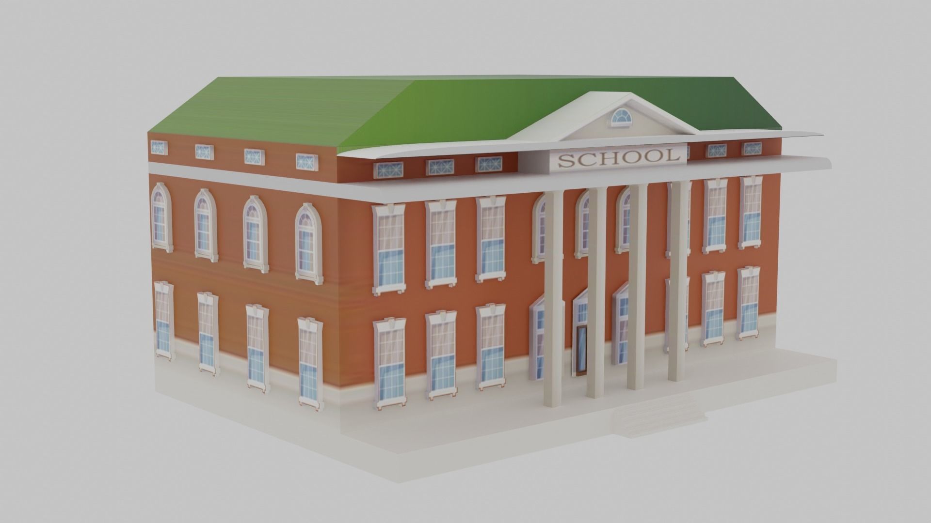 3D model School VR / AR / low-poly | CGTrader