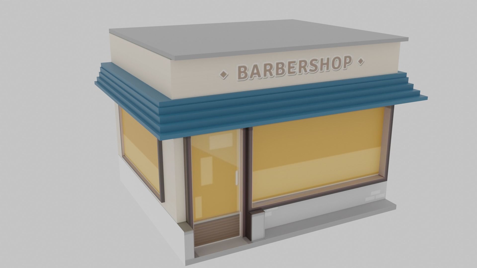 3D model Barber Shop VR / AR / low-poly | CGTrader