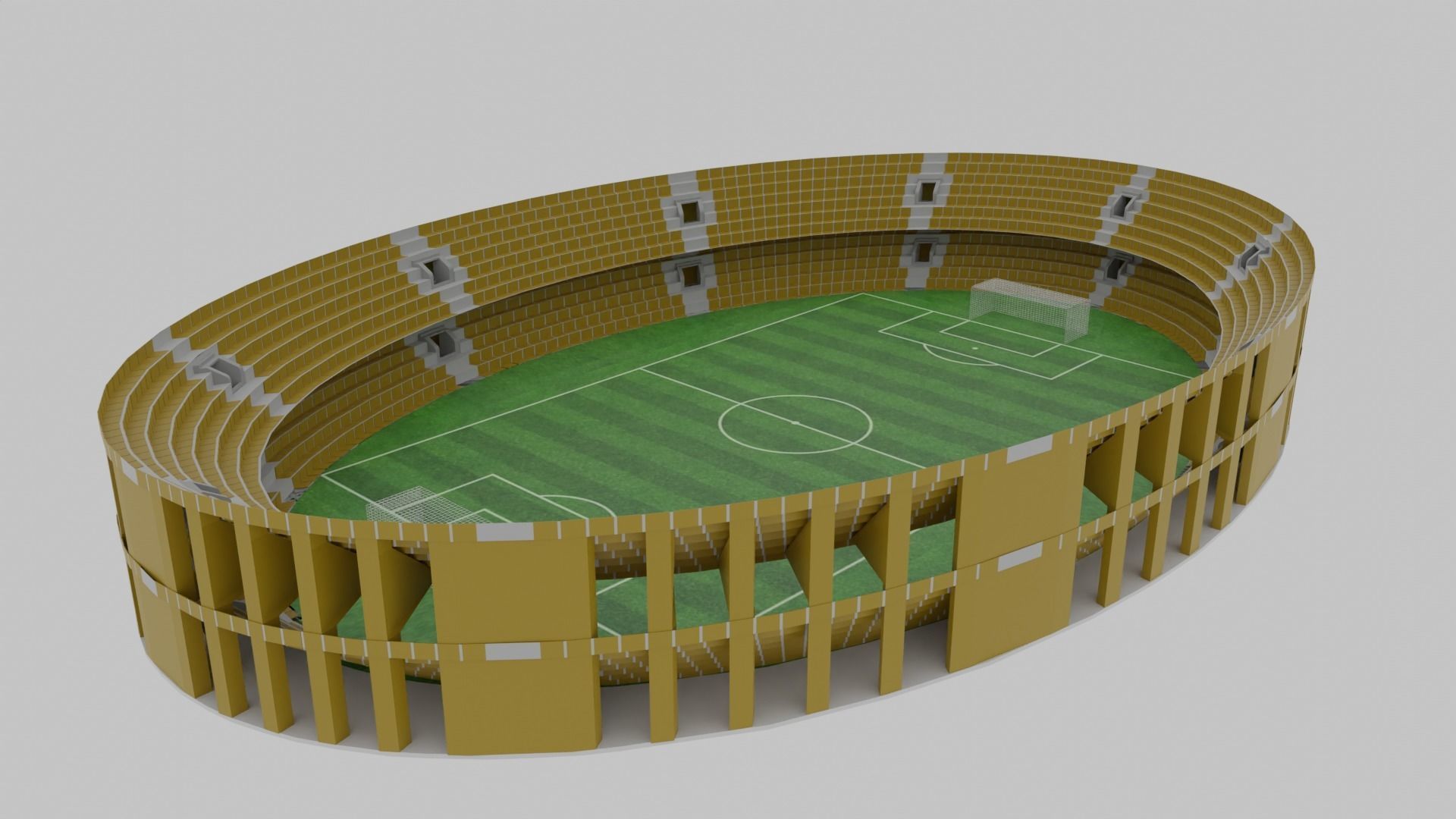 3D model Football Stadium VR / AR / low-poly | CGTrader