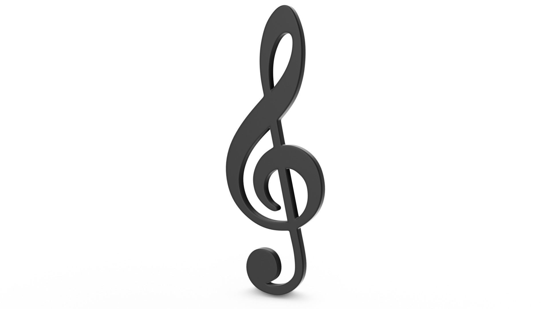 3D model Treble Clef VR / AR / low-poly | CGTrader