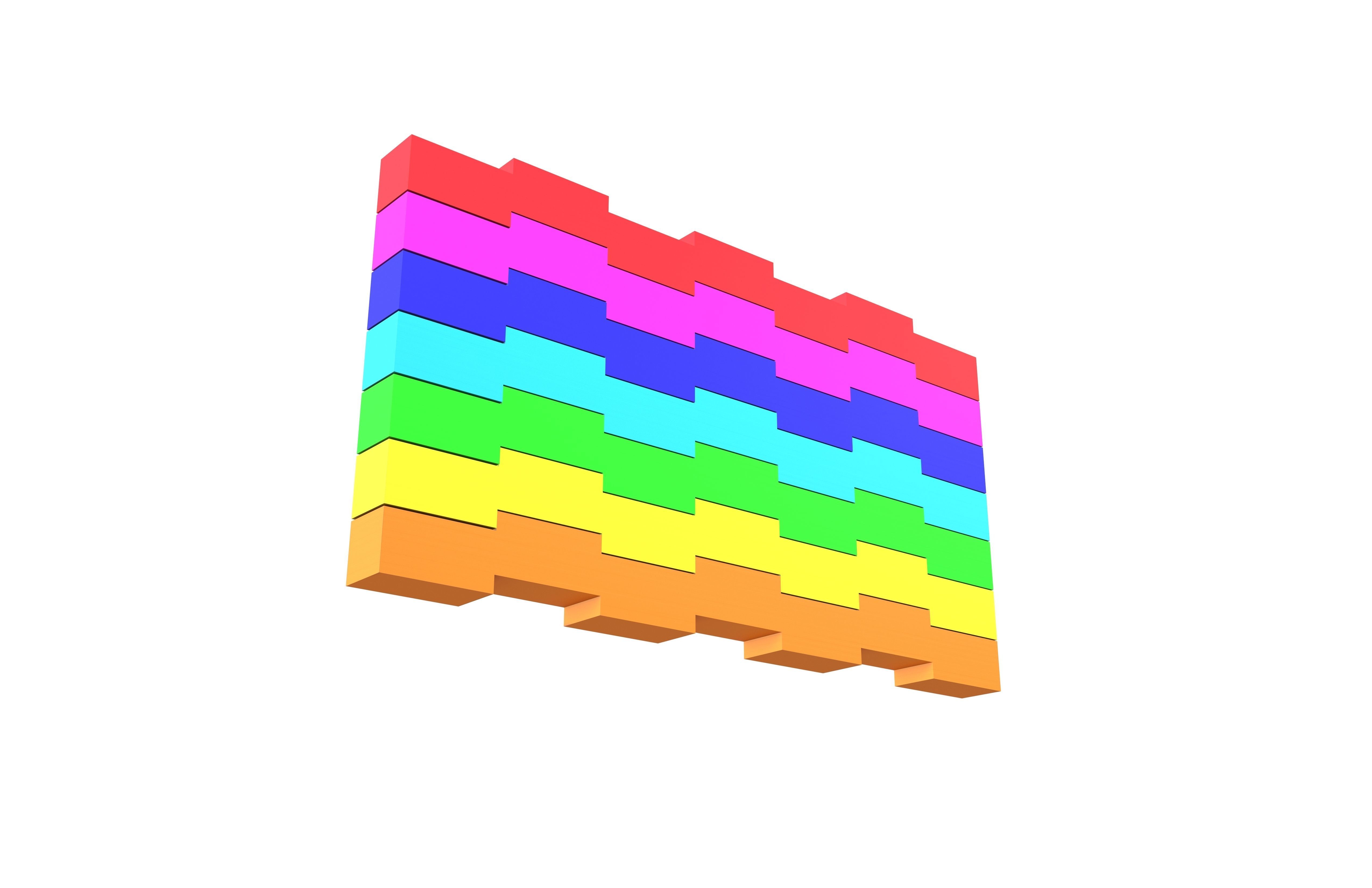 3D model Stylish Rainbow Symbol V1 001 VR / AR / low-poly | CGTrader