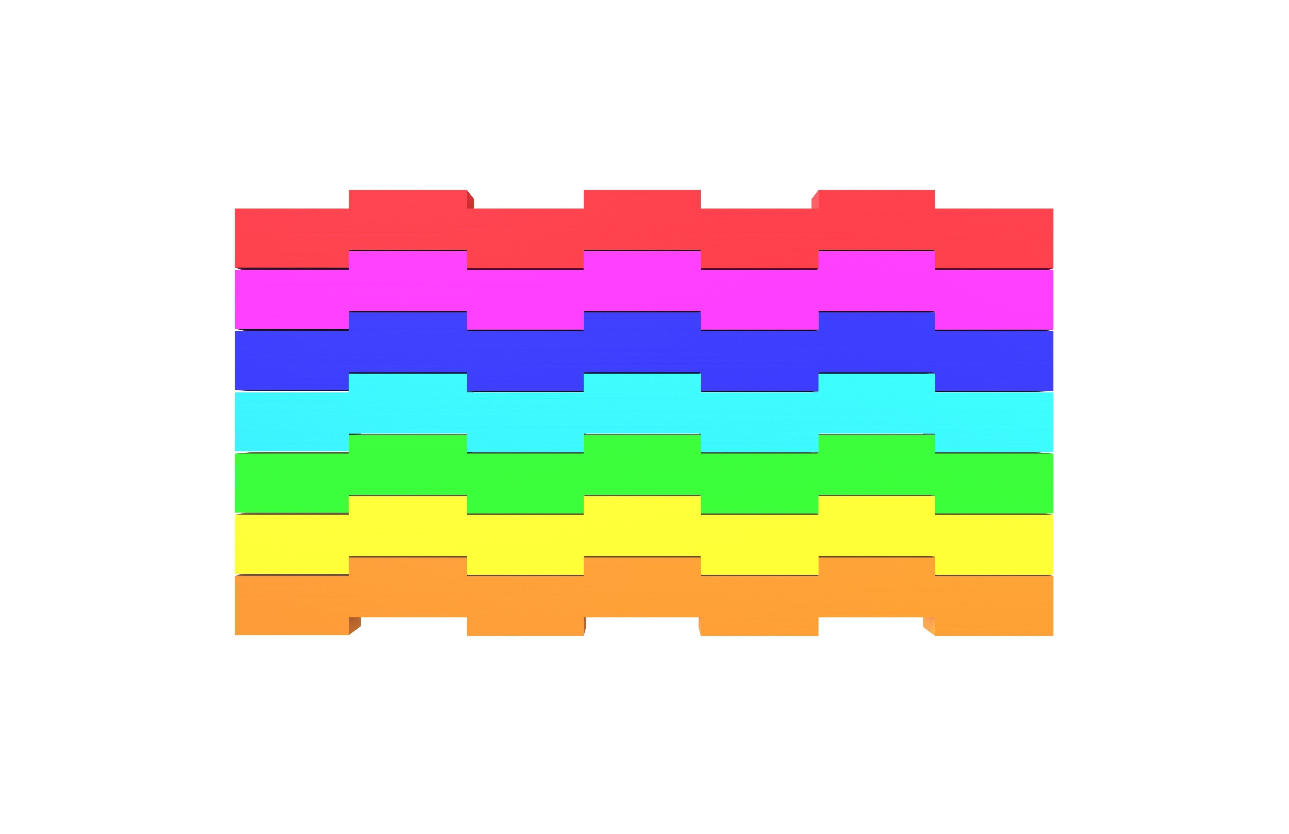 3D model Stylish Rainbow Symbol V1 001 VR / AR / low-poly | CGTrader