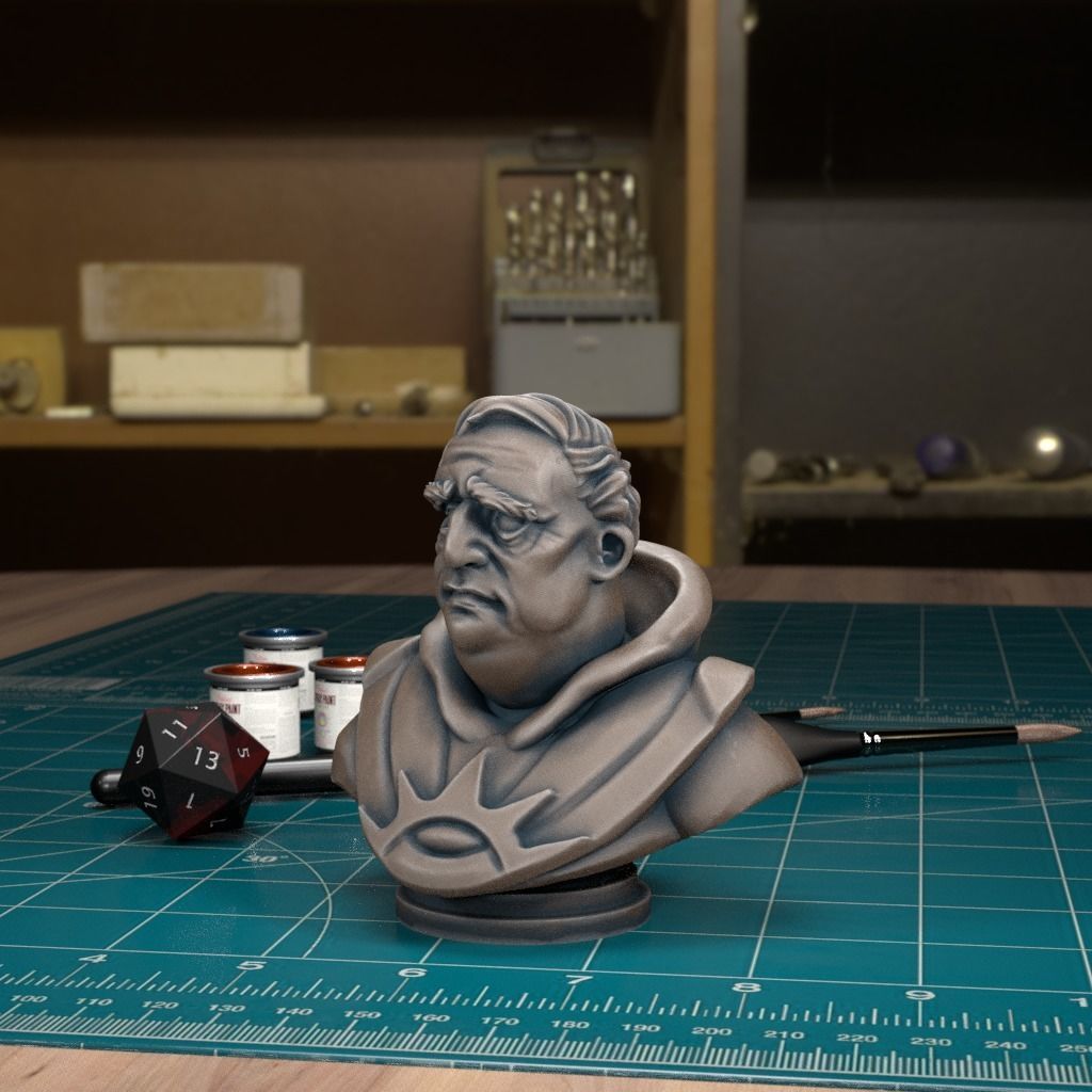 Curse of Strahd - Donovich Bust - Pre-Supported 3D model 3D printable ...