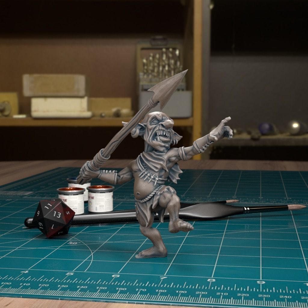 Jungle Goblin 02 - Pre-Supported 3D model 3D printable | CGTrader