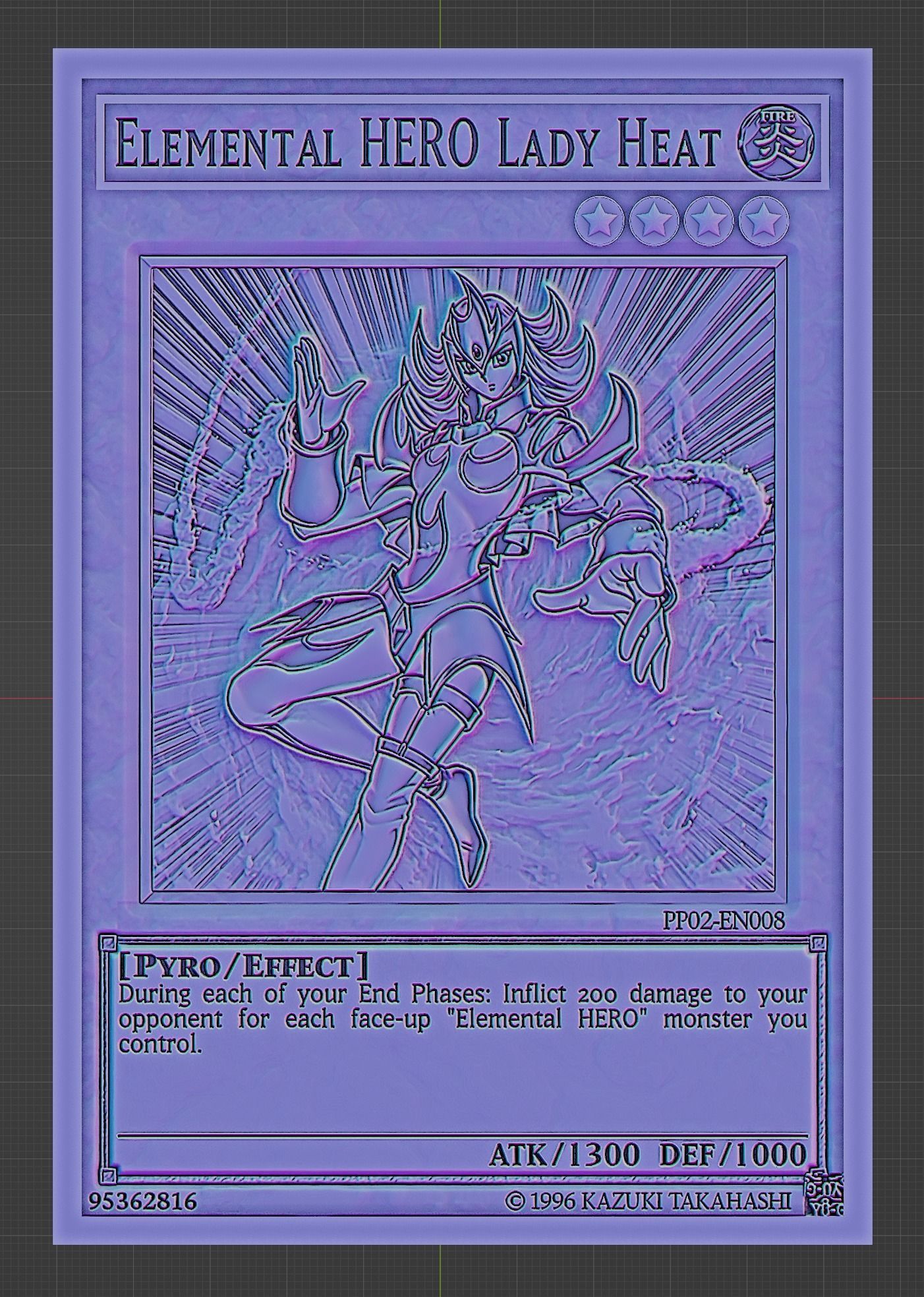elemental hero lady heat - yugioh free 3D model 3D printable | CGTrader