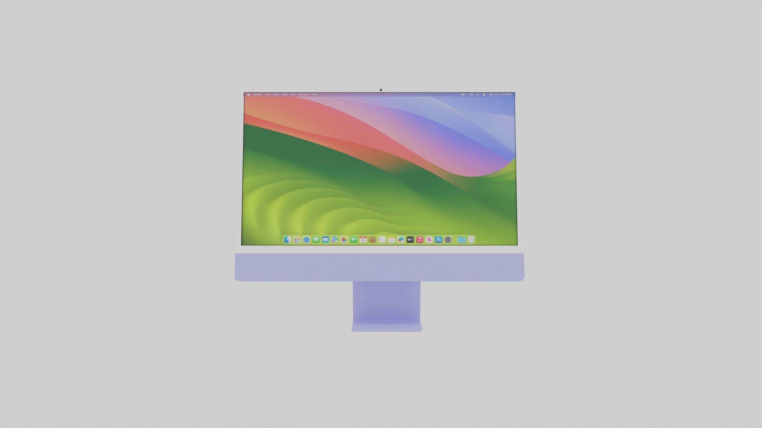 iMac 2021 Purple free 3D model | CGTrader