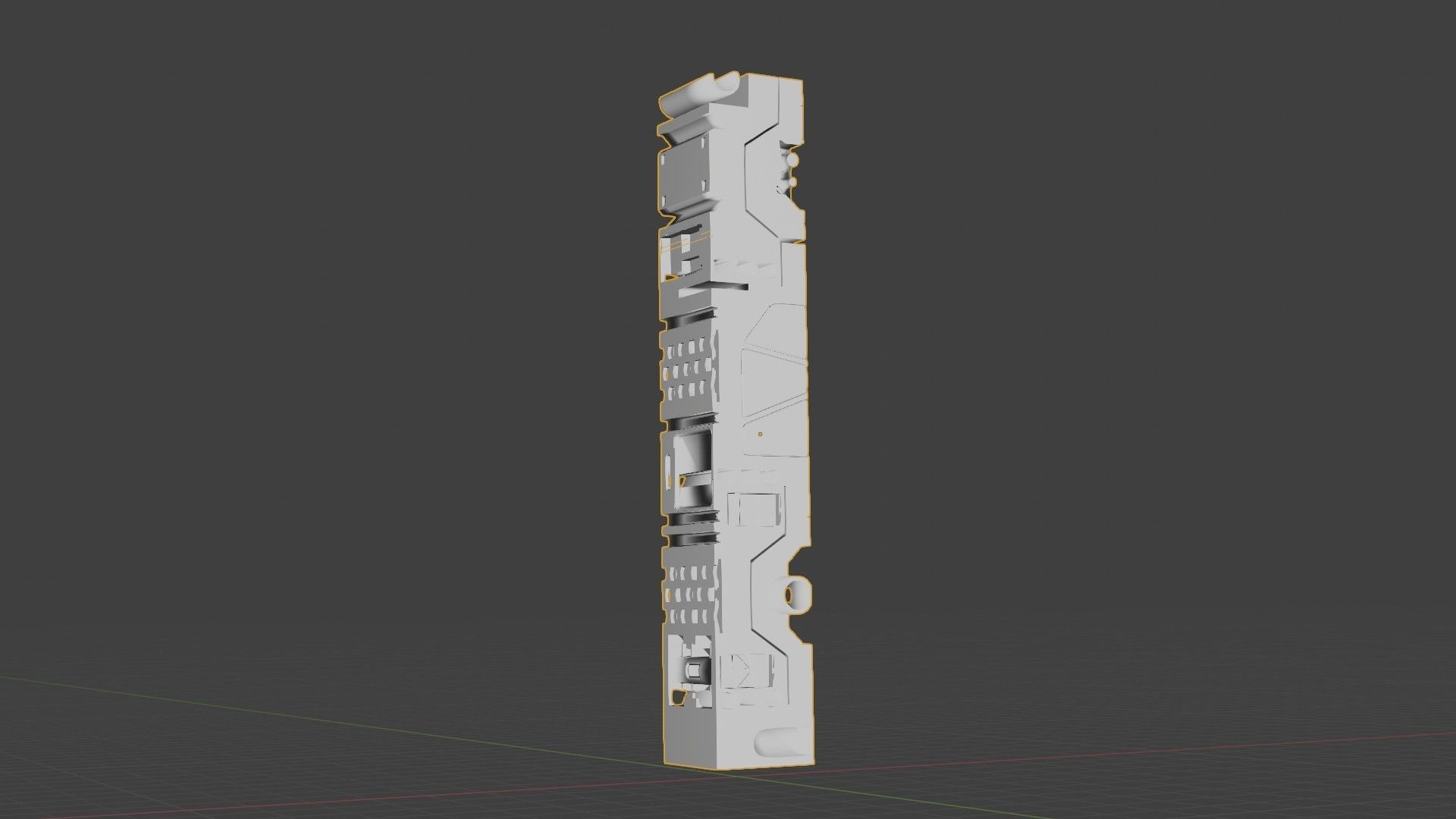 Sci-Fi Hard Surface Pillar 3D model 3D printable | CGTrader