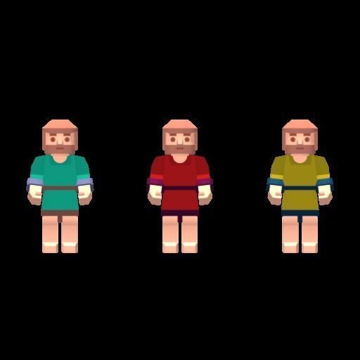 Block-Style 3D Character Collection 3D model | CGTrader
