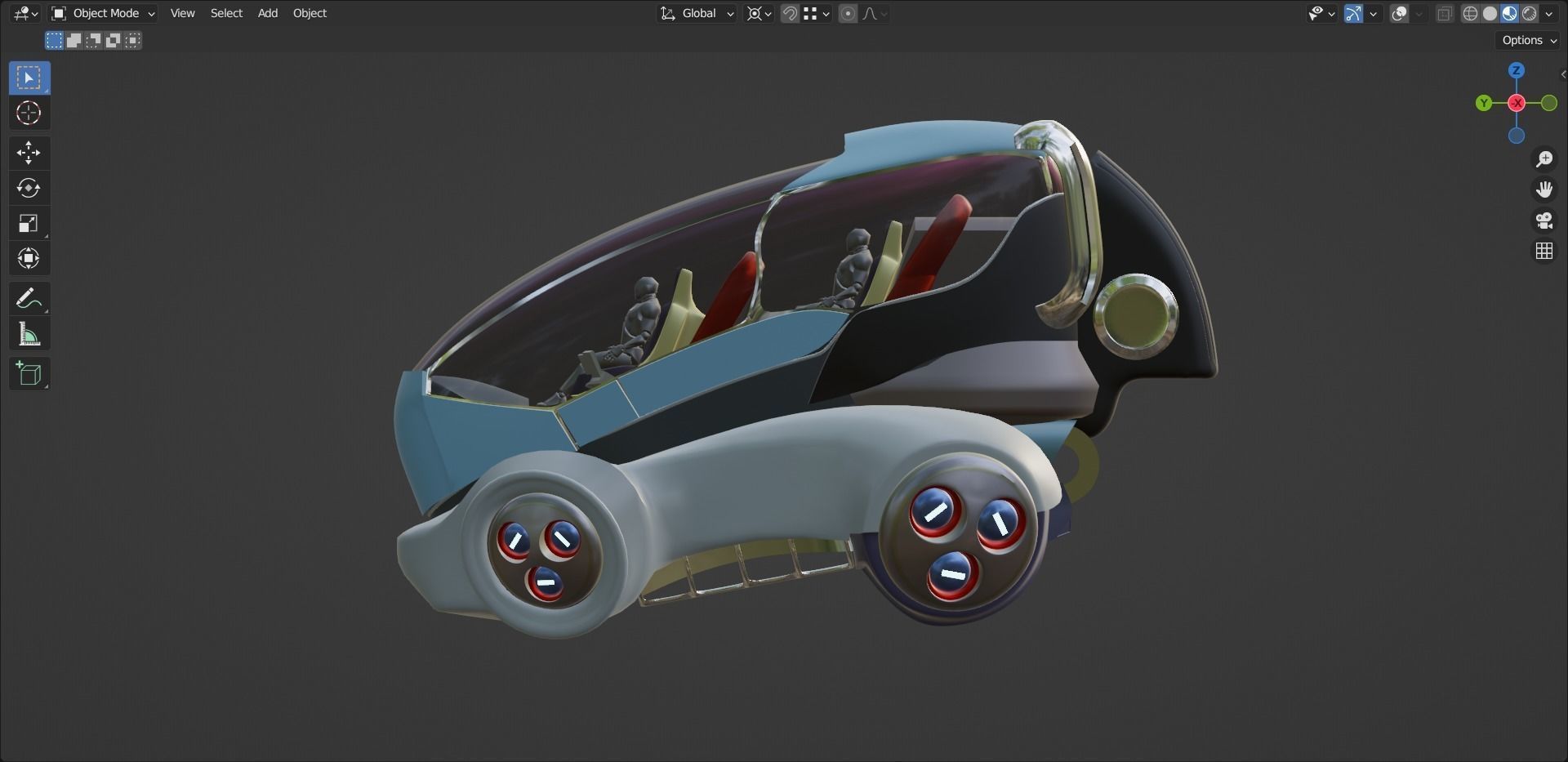 3D model Simplistic Flying Vehicle 22 VR / AR / low-poly | CGTrader