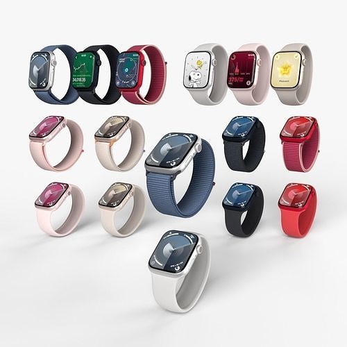 Apple Watch Series 9 all colors 3D model | CGTrader