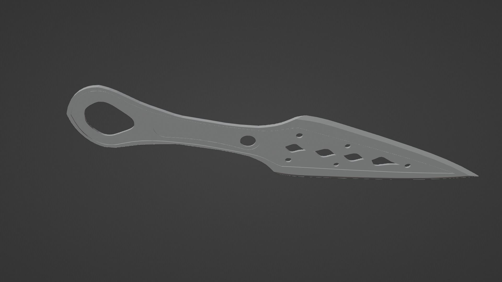 ninja blade naruto knife kunai 3D model | CGTrader