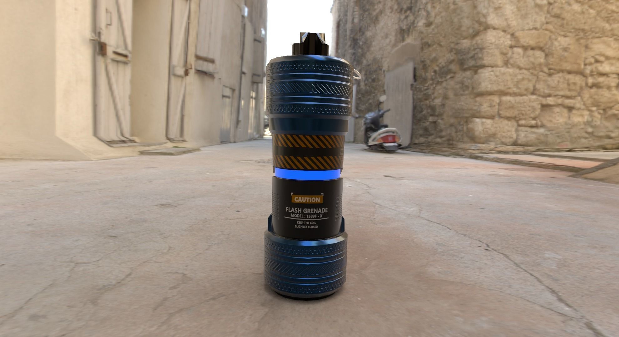 Flash Bang Grenade - Game Ready - Low Poly 3D Model 3D model | CGTrader