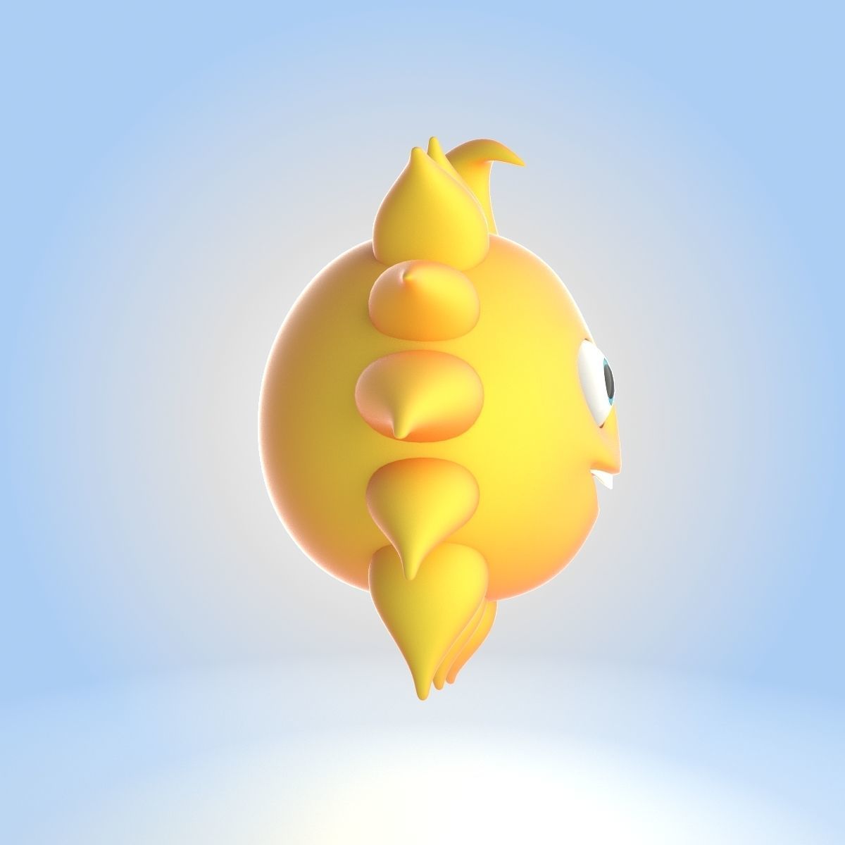 Cartoon Sun 3D model | CGTrader
