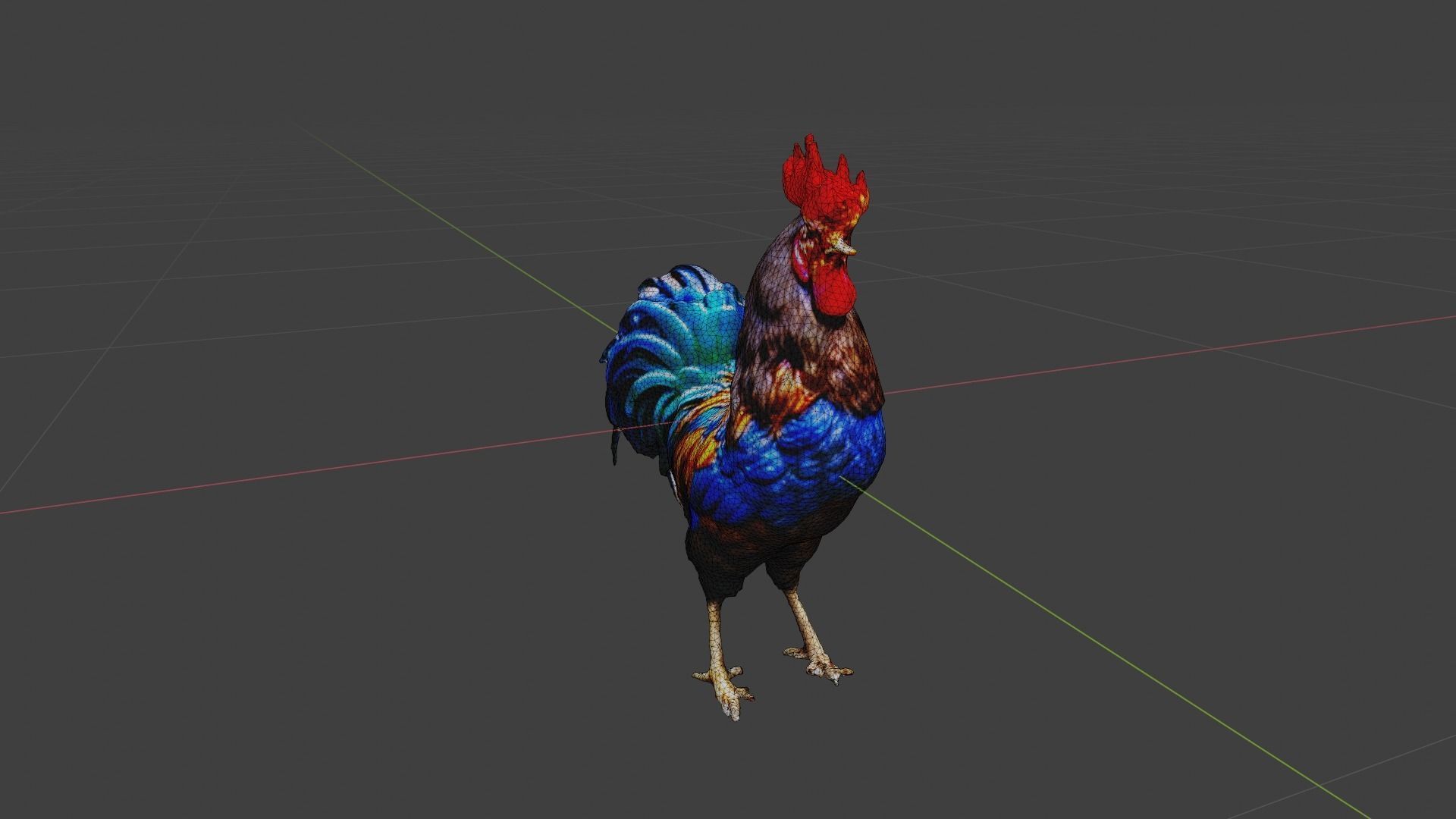 3D model Cockerel Chicken VR / AR / low-poly | CGTrader