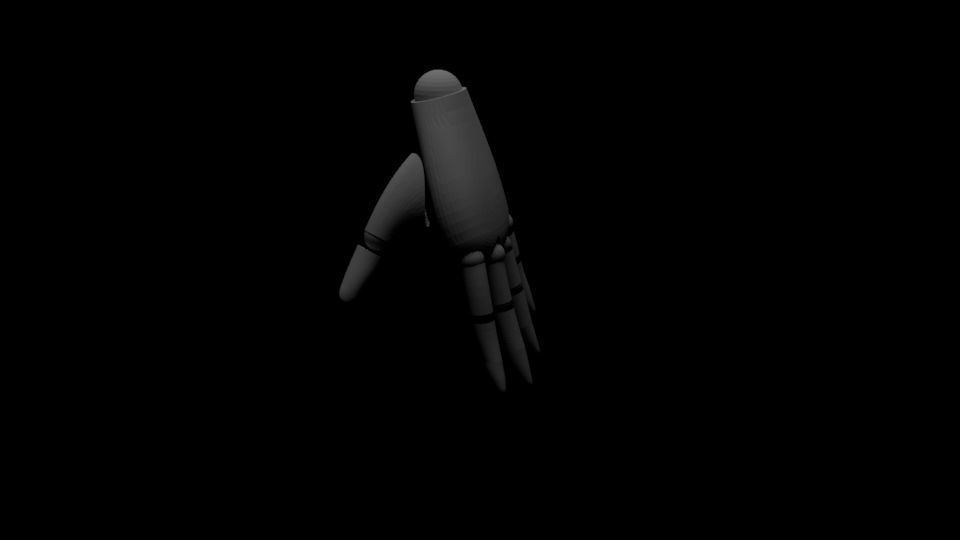 Hand of a female robot free 3D model | CGTrader