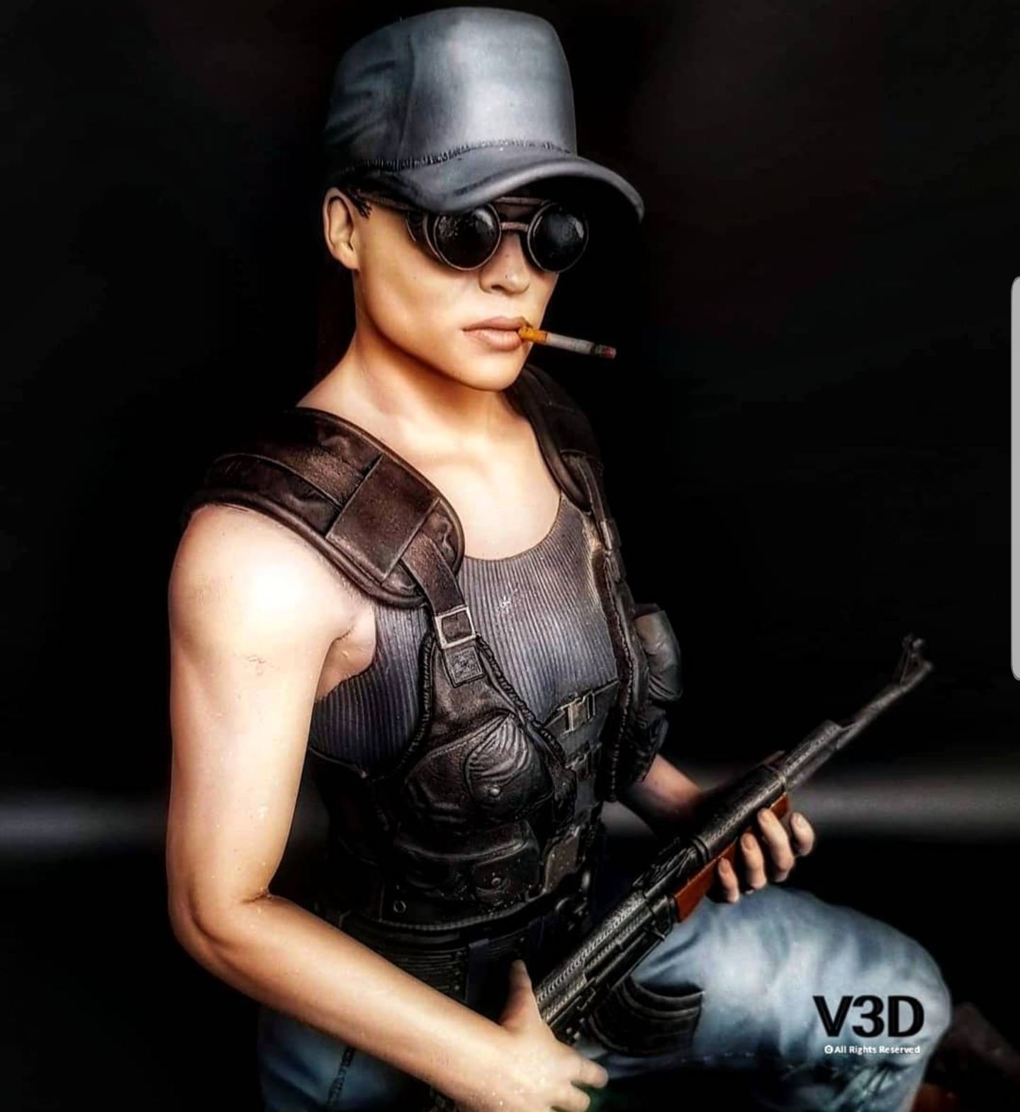 Sarah Connor - v3d 3D model 3D printable | CGTrader