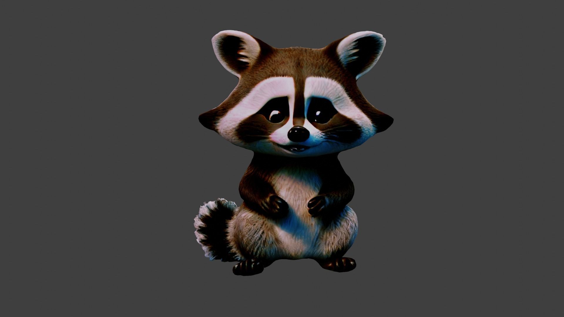 3D model Raccoon VR / AR / low-poly | CGTrader