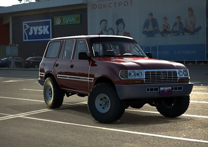 TOYOTA AUTANA SERIE 80 3D model animated rigged | CGTrader