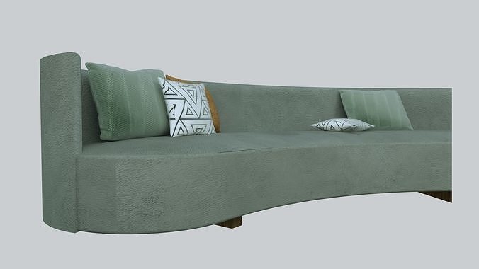 3D model Round Sofa VR / AR / low-poly | CGTrader