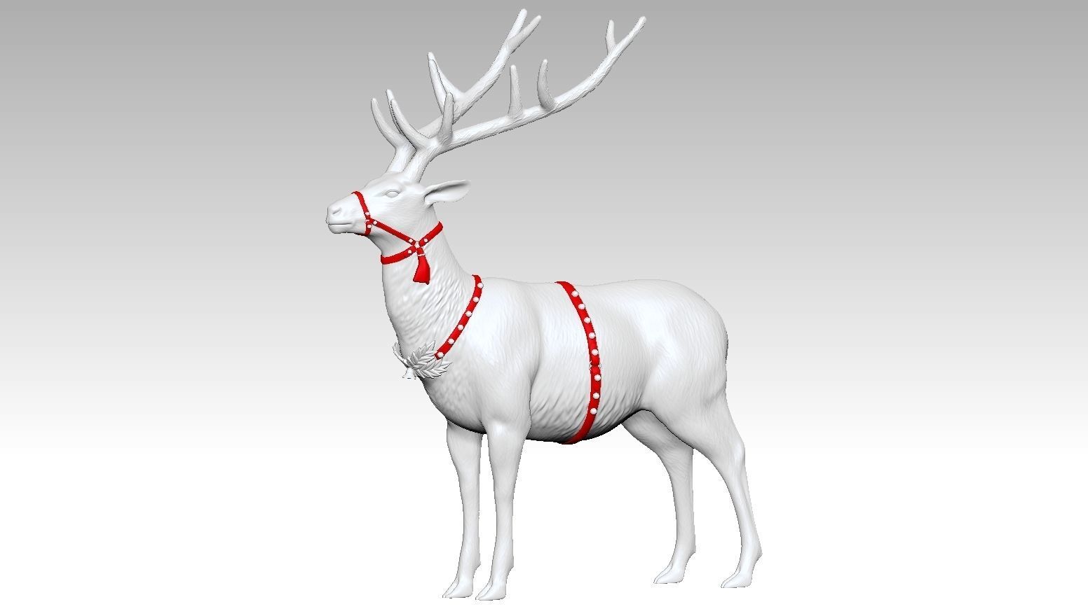 reindeer 3D model 3D printable | CGTrader