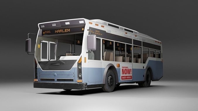 3D model Realistic City Bus VR / AR / low-poly | CGTrader