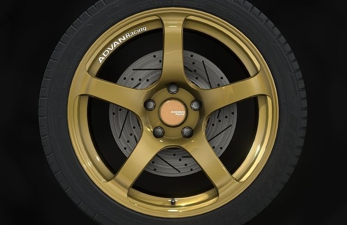 3D model Advan TC-4 Wheels - Game Ready - Low Poly - Fully Textured VR ...