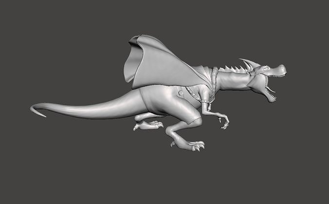X Drake Dinosaur form 3D Model 3D model 3D printable | CGTrader