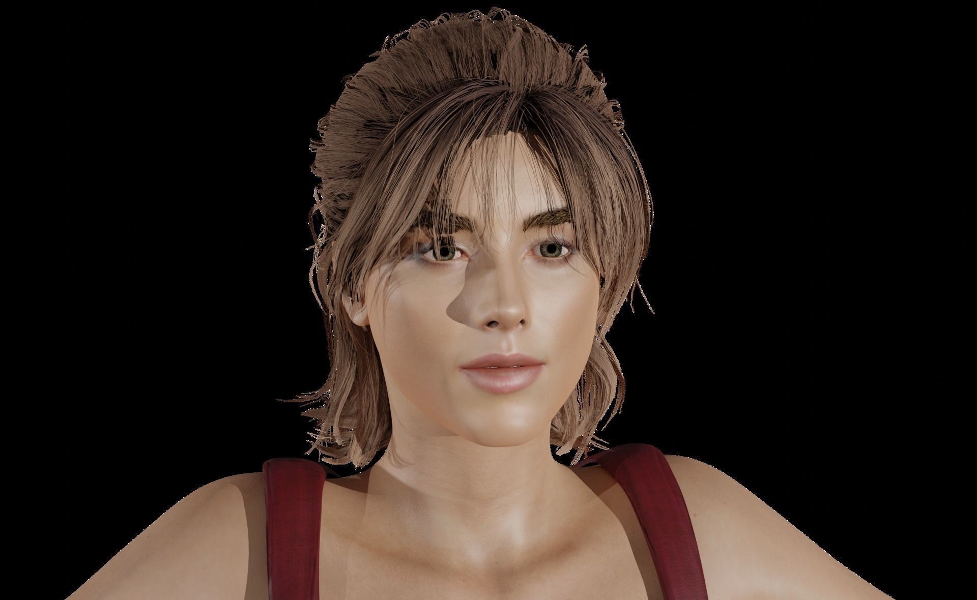 3d Model Female Character Low Poly Realistic Vr Ar Low Poly Cgtrader