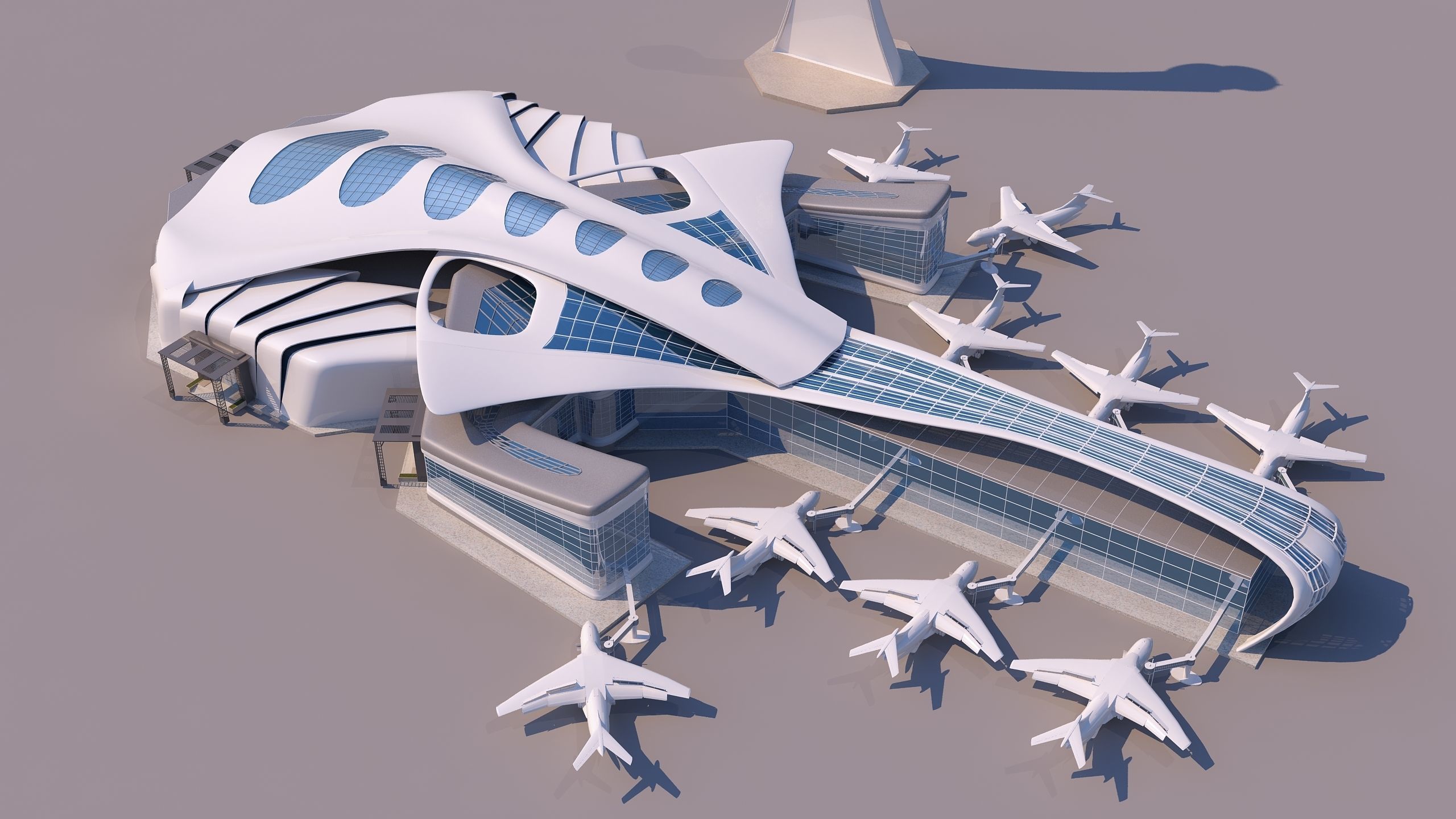 0197 - Airport Building 3D model | CGTrader