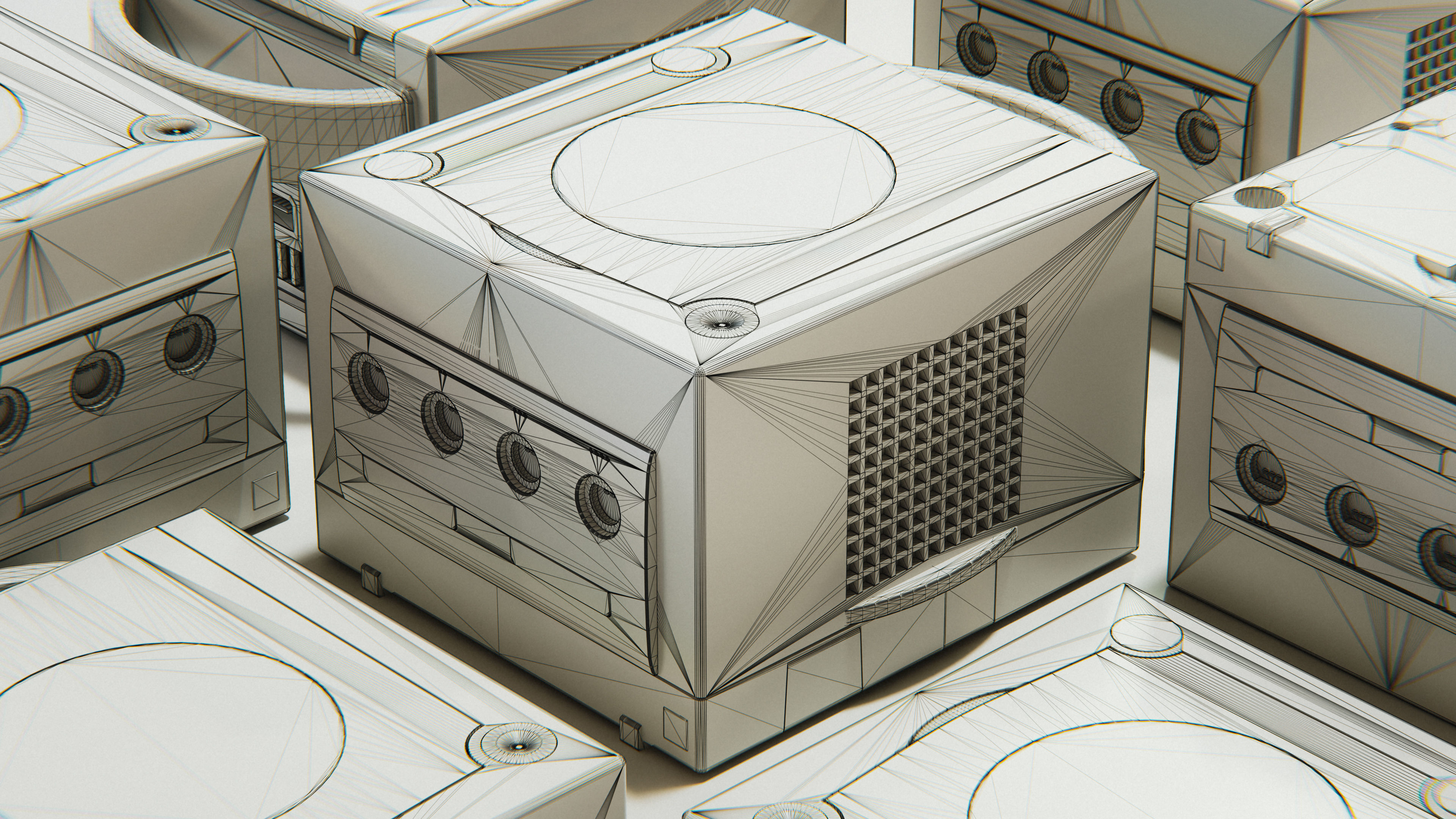 Nintendo GameCube Console Used and Refurbished 3D model | CGTrader