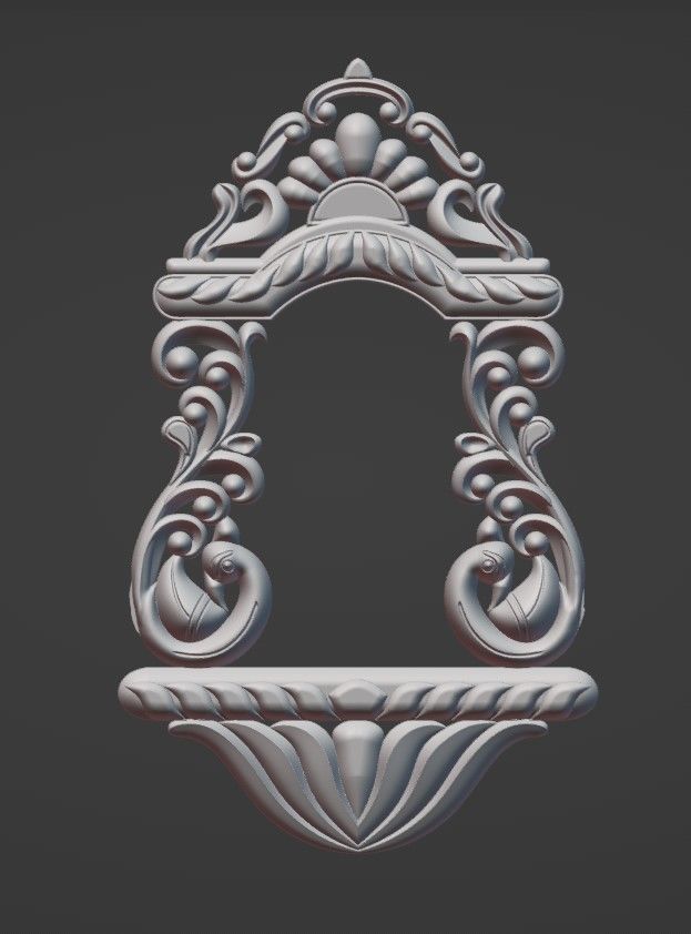 Wooden Frame Design File Artcam Bas Relief File for CNC Machinin 3D ...