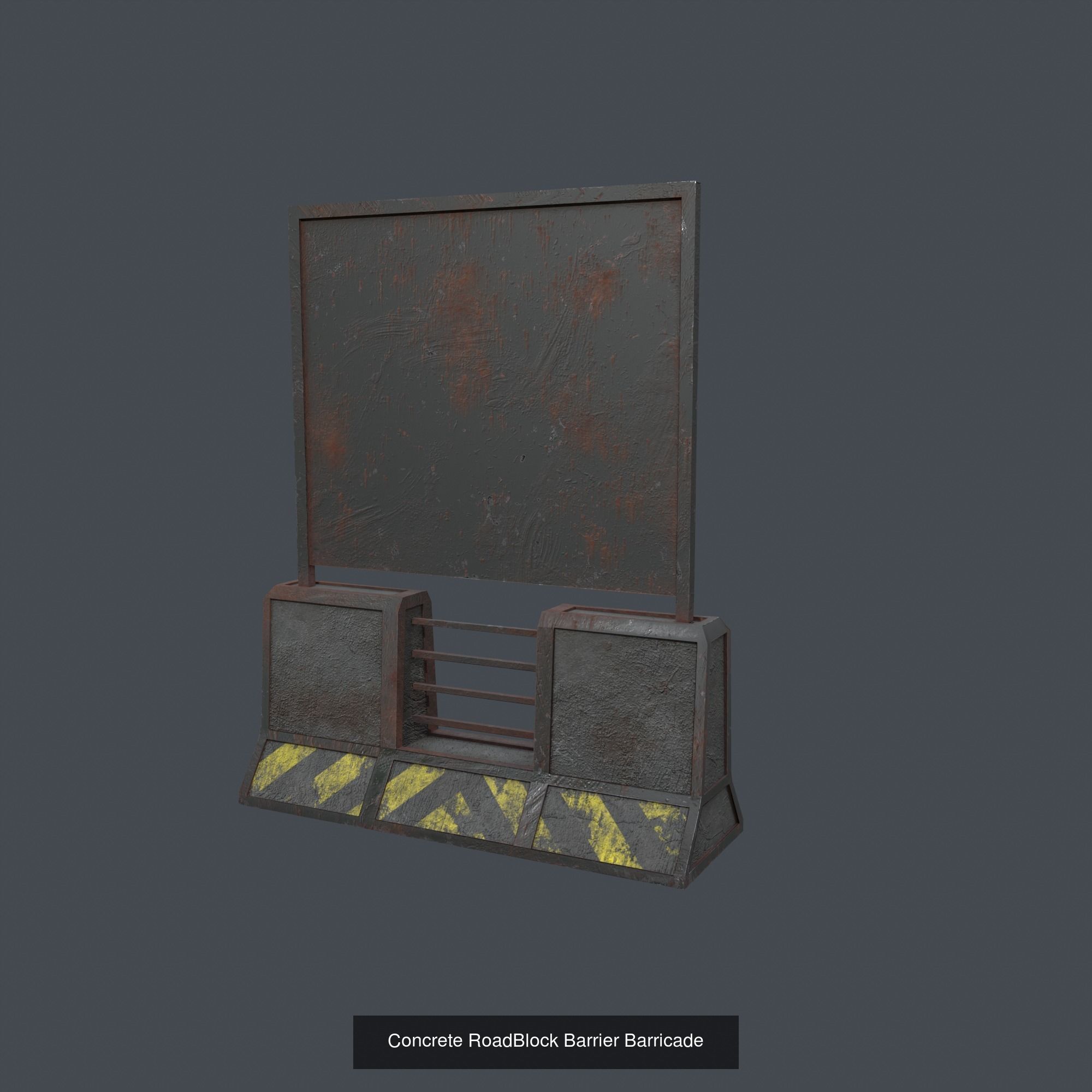 Barricade RoadBlock Barrier Gen3 3D Model Collection | CGTrader