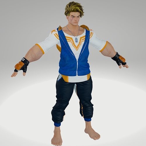 3D model Street Fighter VI - Luke S1 VR / AR / low-poly | CGTrader
