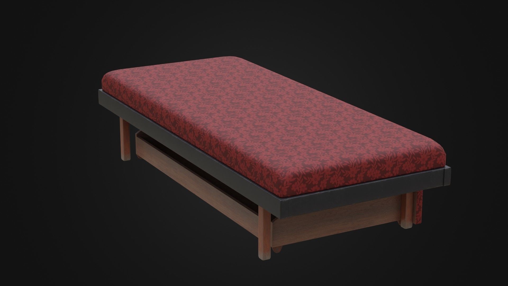 3D model Old worn soviet bed VR / AR / low-poly | CGTrader
