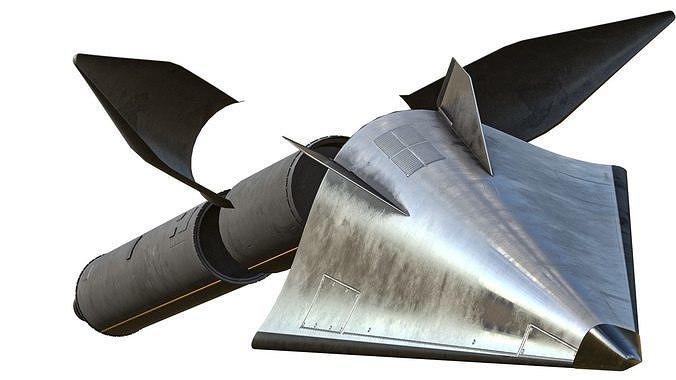 Avangard nuclear hypersonic rocket Vanguard 4202 RS-28 Sarmat 3D model ...