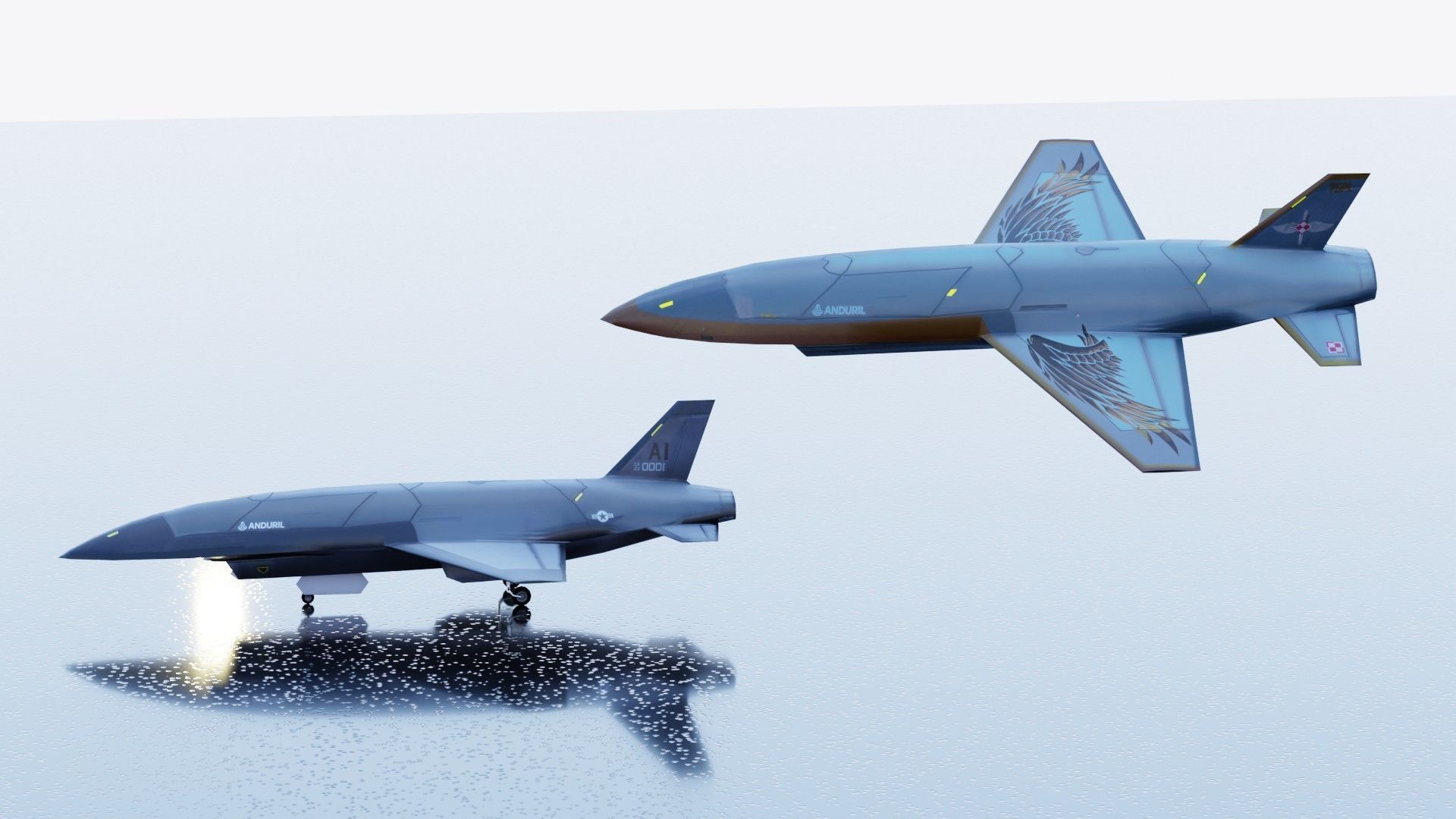 3D model Anduril Fury UAV VR / AR / low-poly | CGTrader