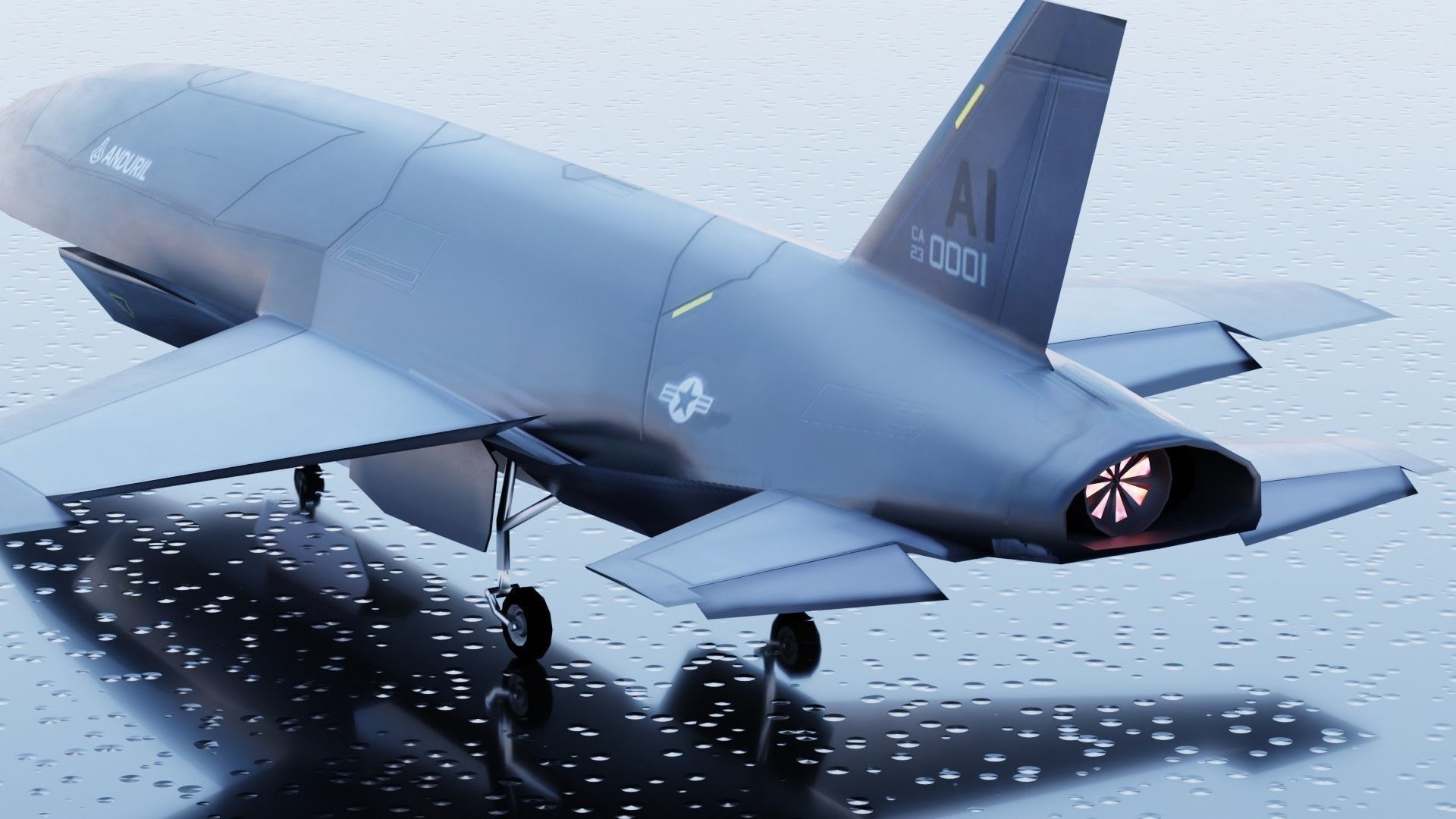 3D model Anduril Fury UAV VR / AR / low-poly | CGTrader