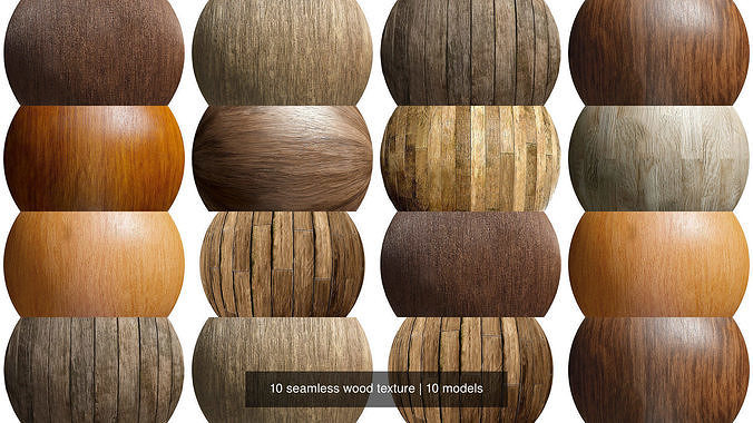 3D Model Collection 10 seamless wood texture VR / AR / low-poly | CGTrader