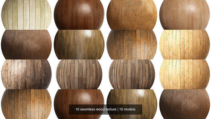 3D Model Collection 10 seamless wood texture VR / AR / low-poly | CGTrader