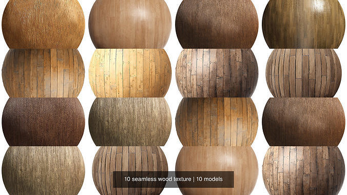 3D Model Collection 10 seamless wood texture VR / AR / low-poly | CGTrader