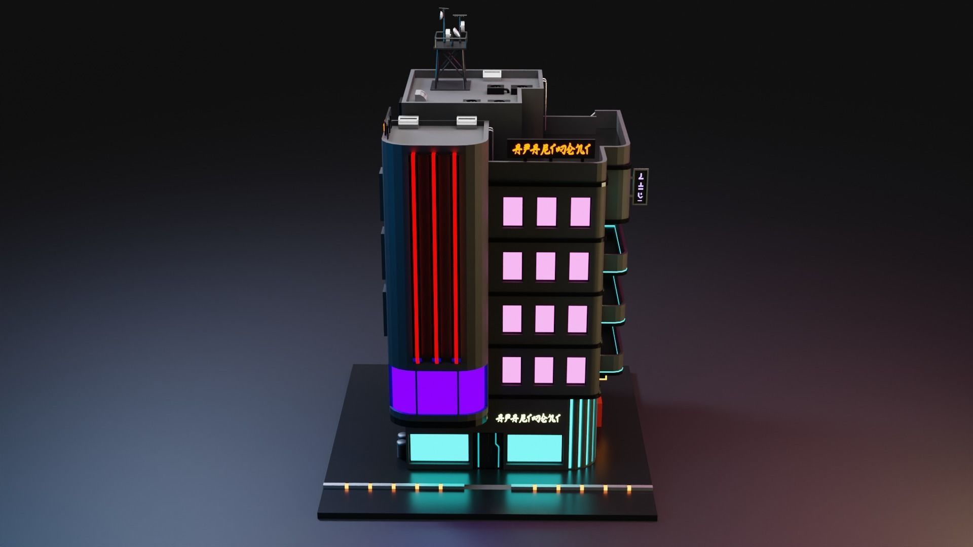 3D model Cyberpunk Apartment 2 VR / AR / low-poly | CGTrader
