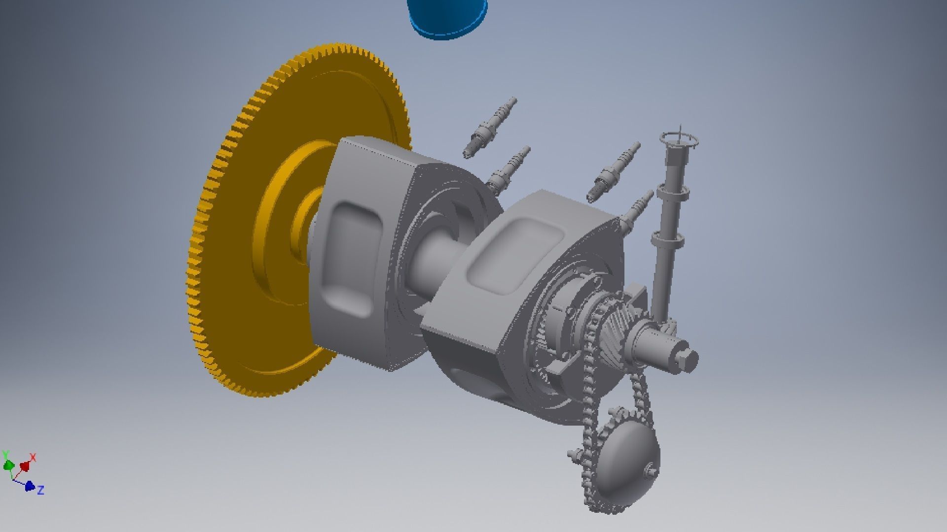 Wankel Engine 3d model 3D model | CGTrader