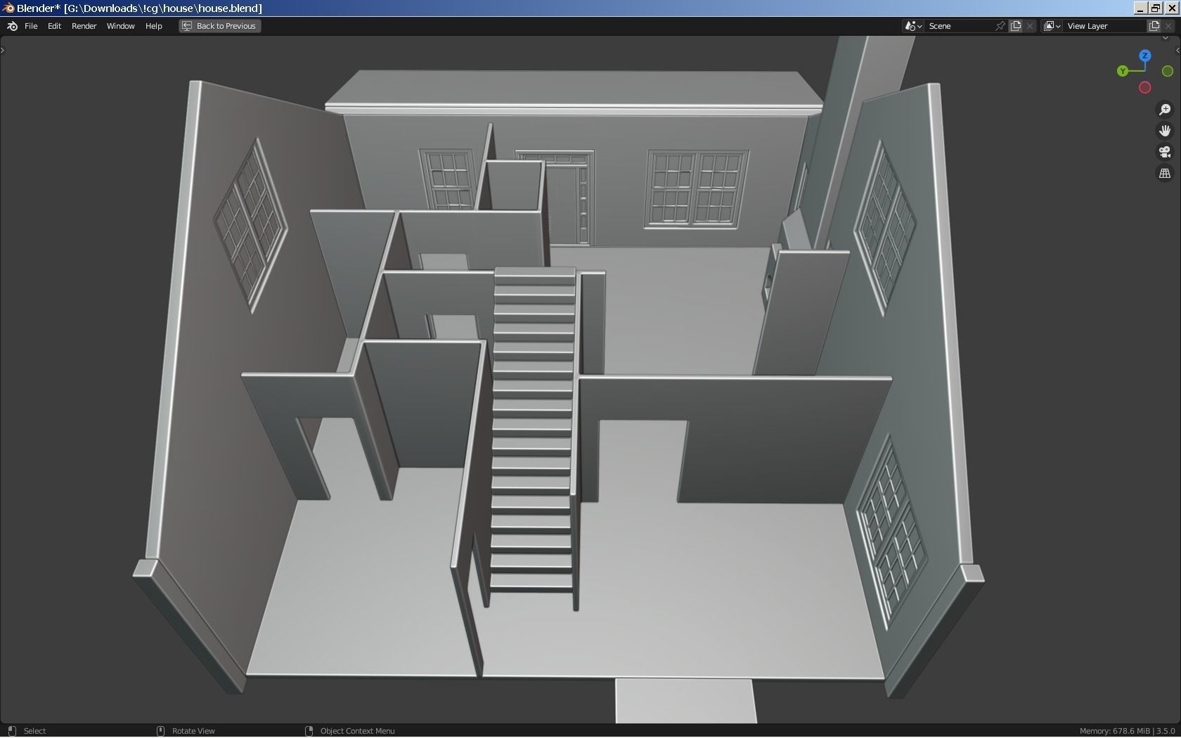 3D model Simple House VR / AR / low-poly | CGTrader
