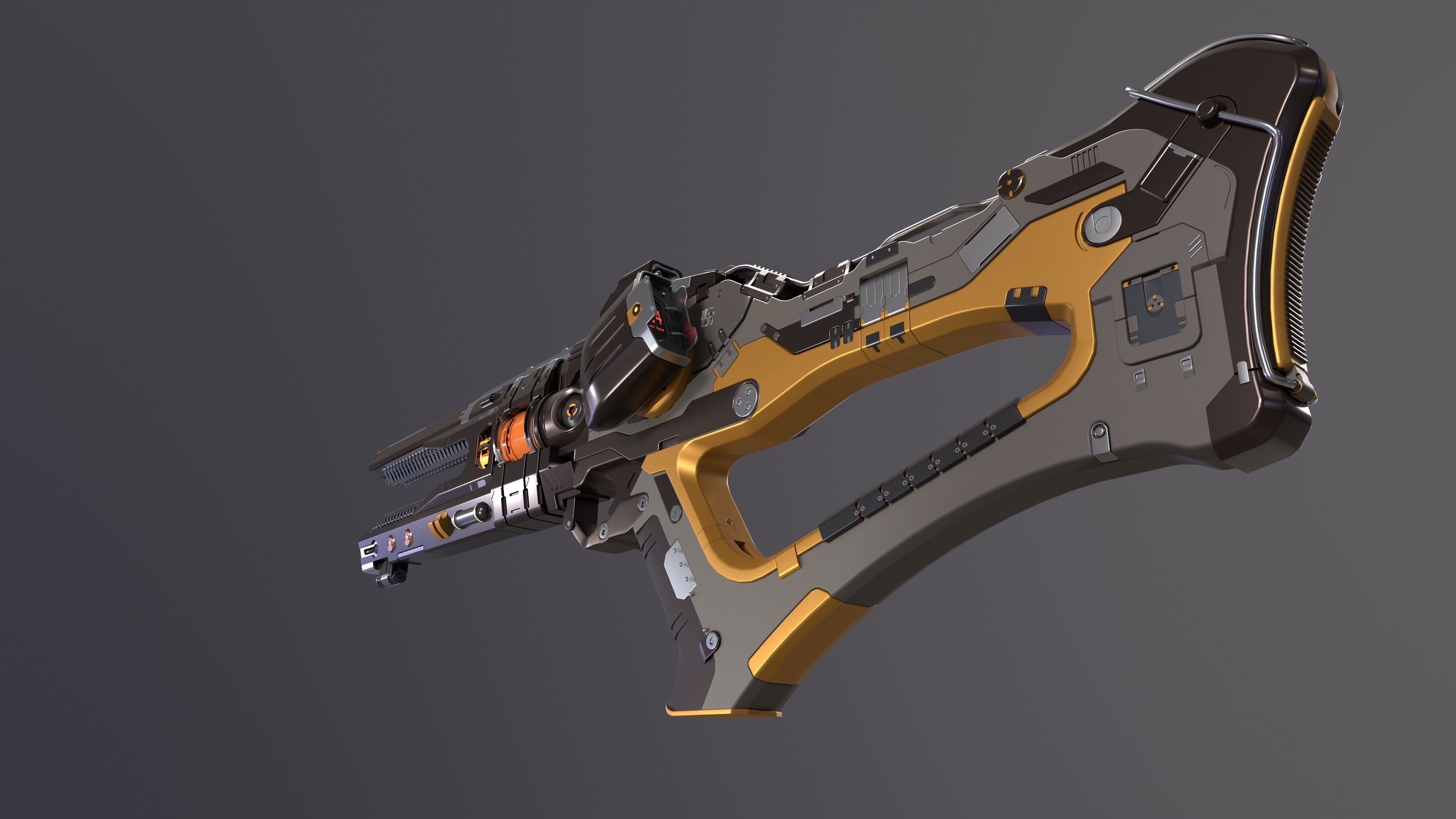 RGX Rail Gun 3D model | CGTrader